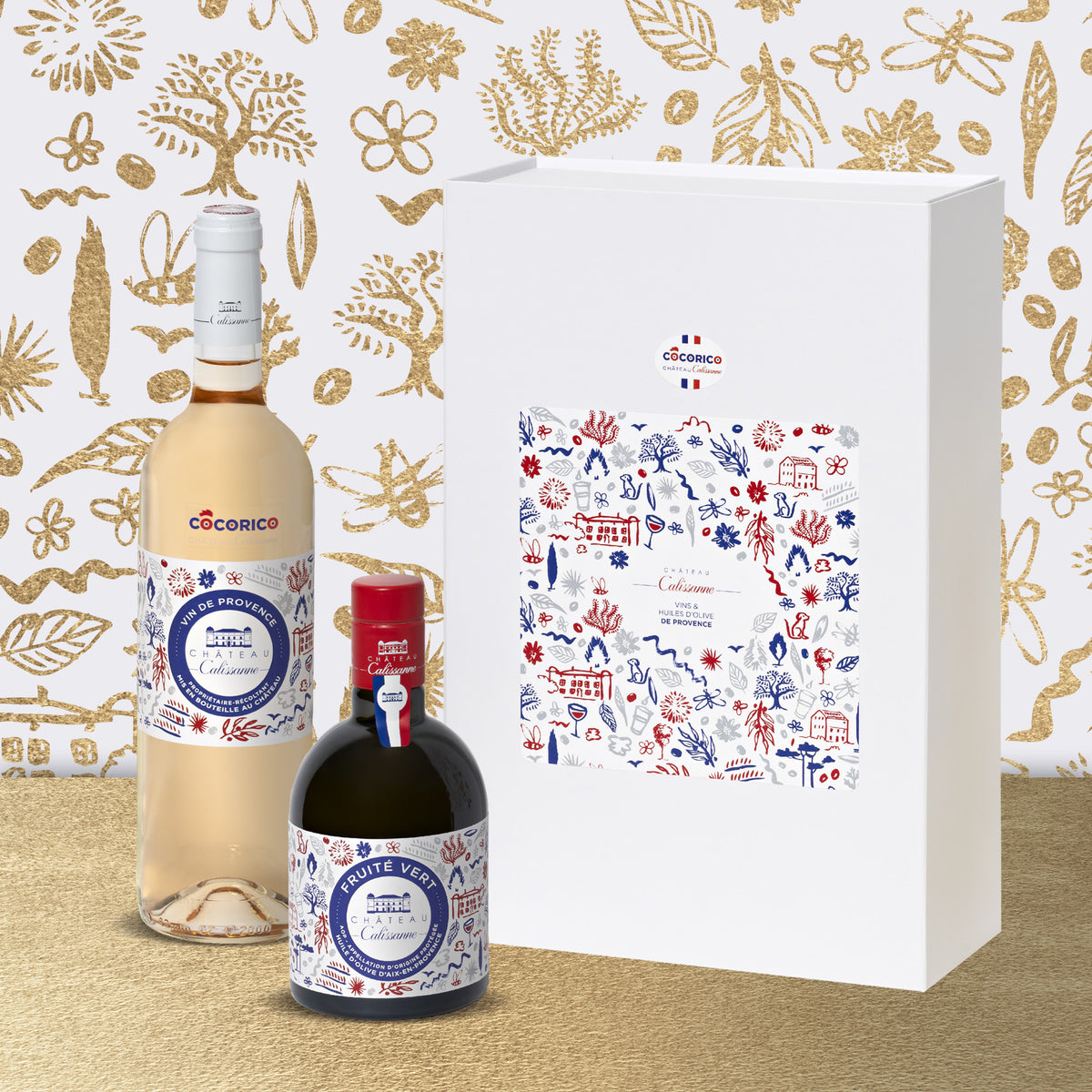 Coffret Cocorico Château Calissanne - Duo Frenchy - Rouge